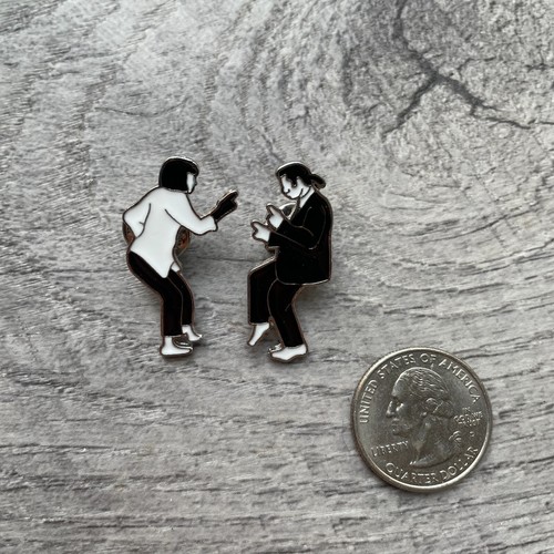Pulp Fiction Themed Mia and Vincent Vega Collectible Enamel Pins | eBay