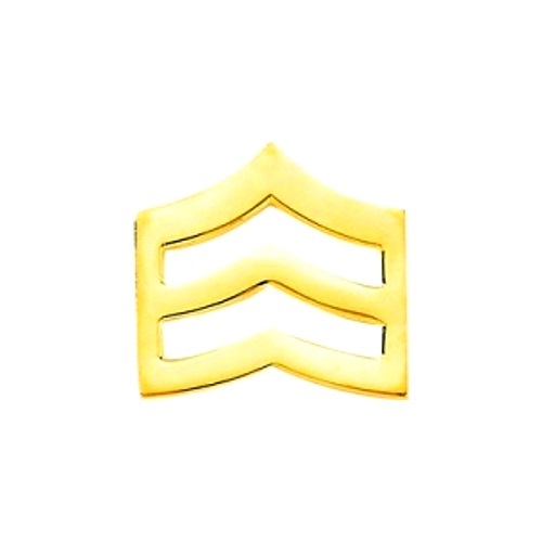 SGT Chevron Pin Set Police Gold Plated 3/4" Military Rank Insignia 304 ...