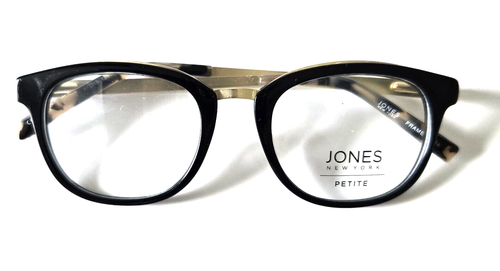 JONES NEW YORK PETITE J234 BLACK UNISEX FULL RIM EYEGLASSES FRAME 47-19 ...