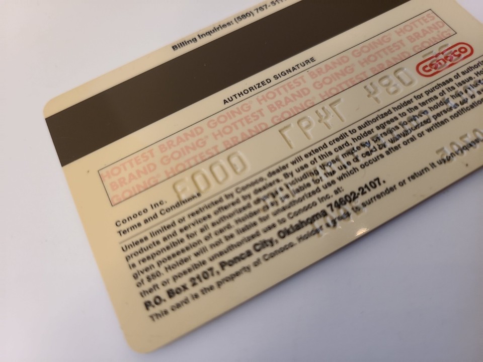 CONOCO credit card expired July 2005 COLA COLLECTION INC Unsigned | eBay