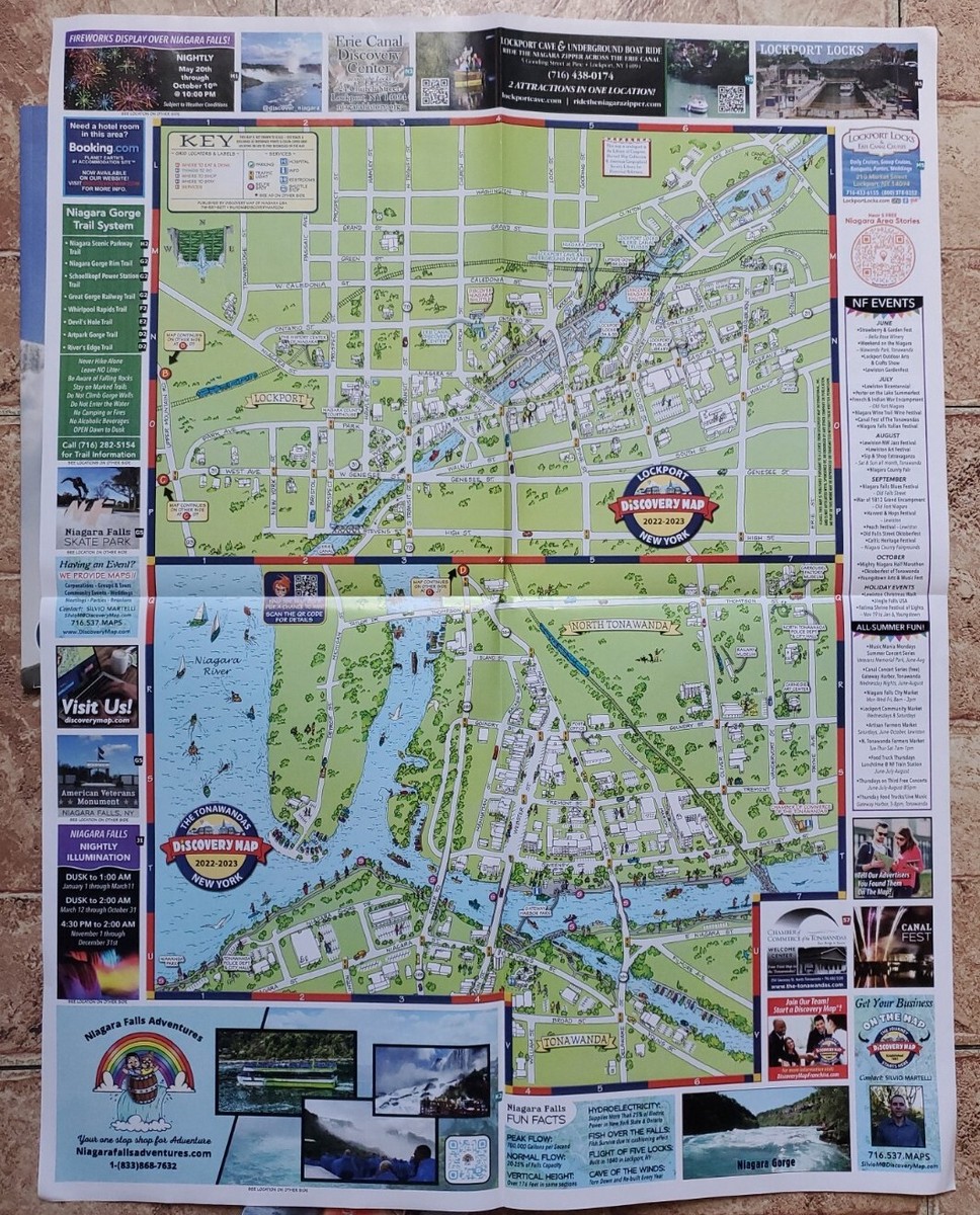 Niagara Falls New York Attractions Map