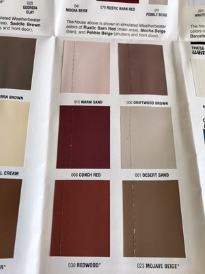 Sears Weatherbeater Paint Colors