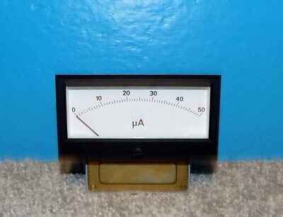 Sifam 0-50 DC Microamps Panel Meter 3.5" x 2" England | eBay