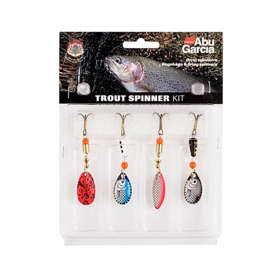 4 X Teaspoon Rotating Fishing Abu Garcia Trout Spinner Kit For Trout ...