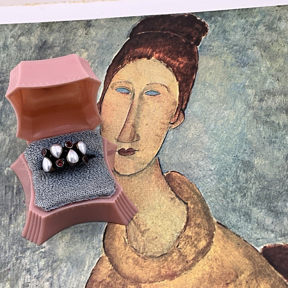 Nicky Butler NEW Sterling Real Garnet and Pearl Ring | eBay