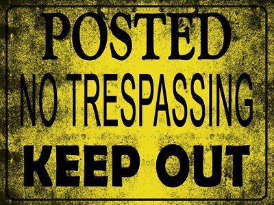 Rustic Looking, POSTED KEEP OUT, HOME DECOR, METAL SIGN, private 9"x12 ...