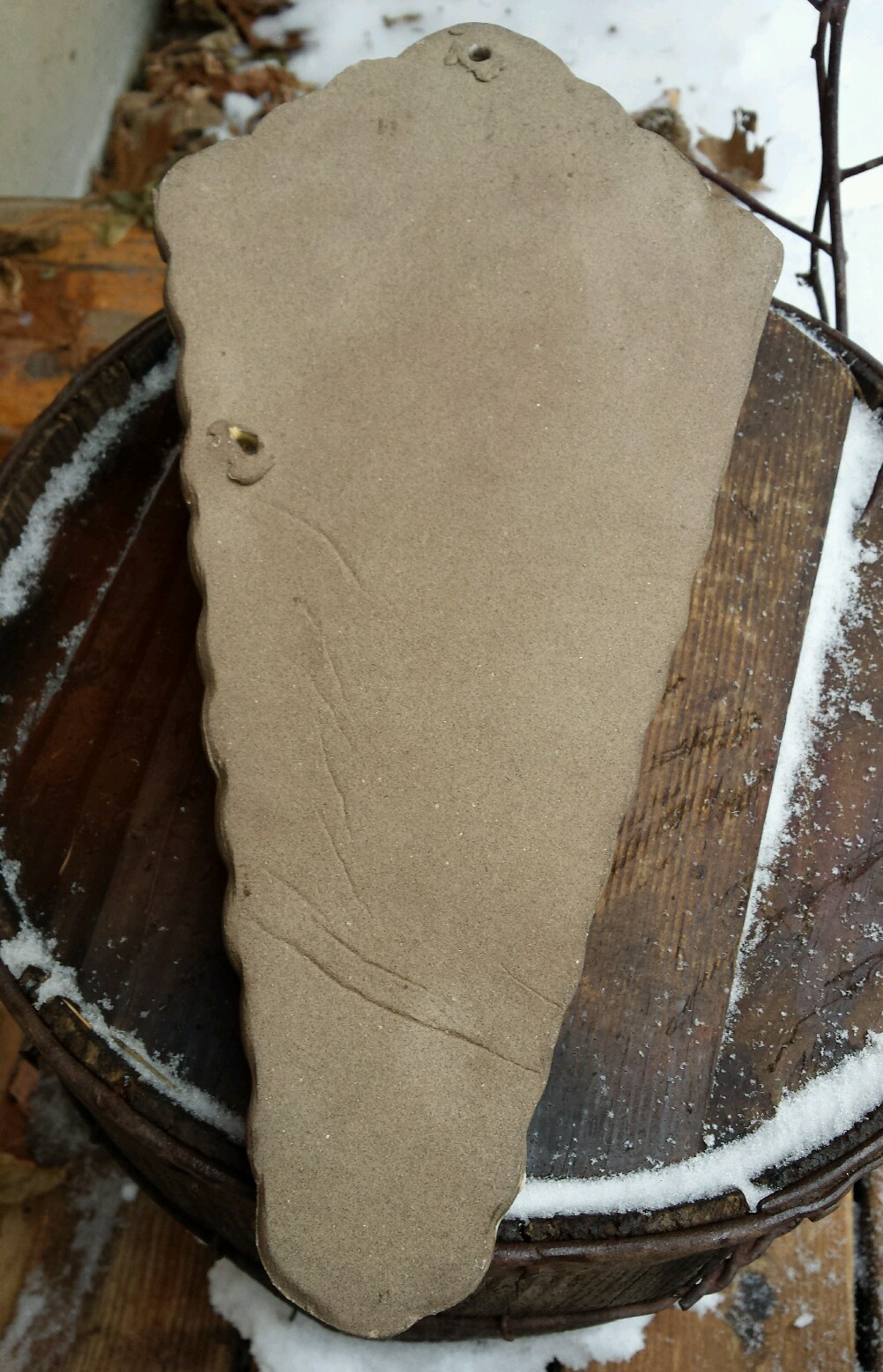 Ceramic Pottery Arrowhead Holder Wall Mount Handcraft Native American ...