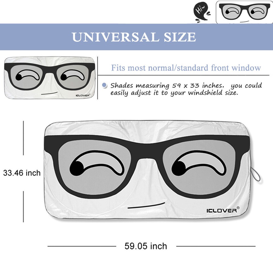 Foldable Auto Car Windshield Sun Shade Shield Cover Sun Visor UV Block ...