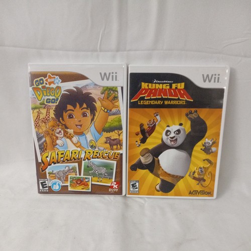 Nintendo Wii Video Games Lot Of 2 DreamWorks Kung Fu Panda Nick Jr. GO ...