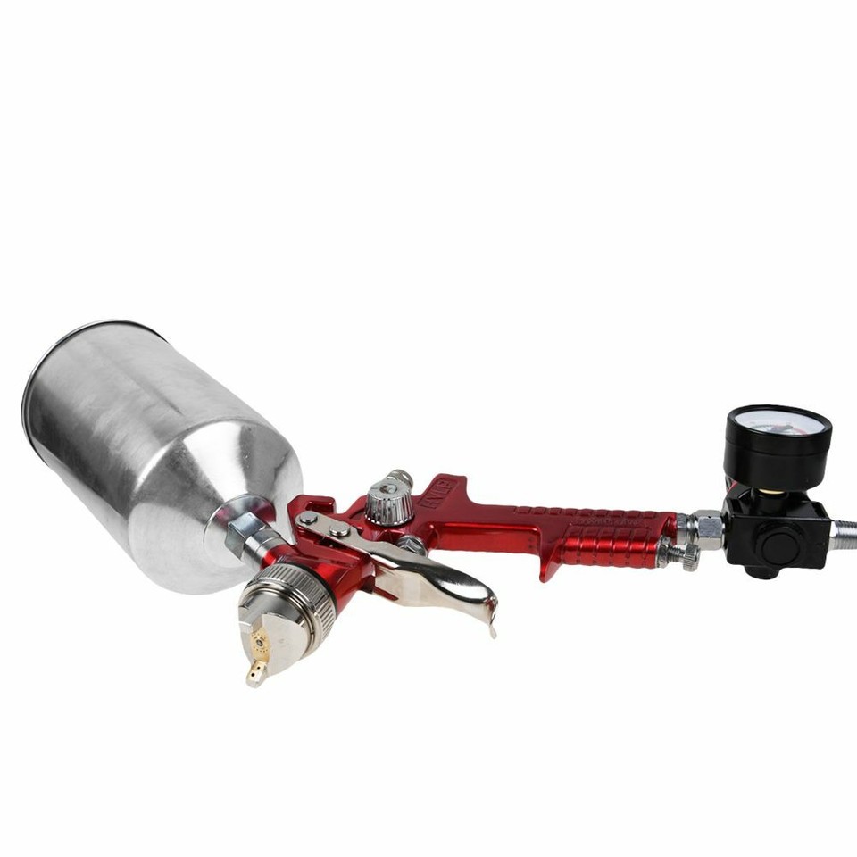 HVLP Air Paint Spray Gun Kits Gravity Feed Car Auto Primer 1.4/1.7/2 ...