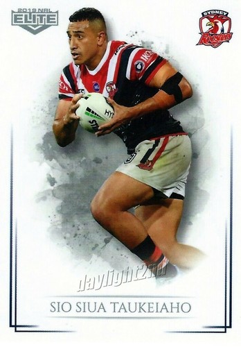 2019 SYDNEY ROOSTERS NRL Premiers Card SIO SIUA TAUKEIAHO Elite | eBay