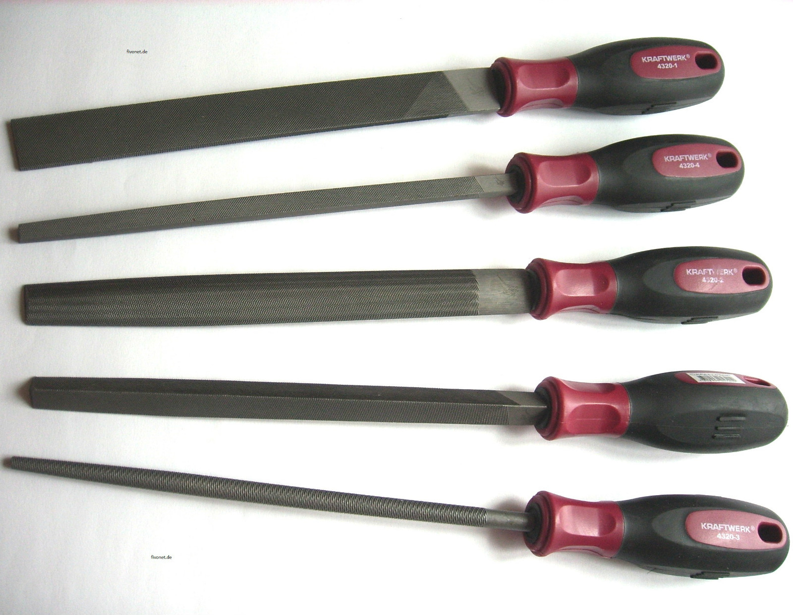 5x Profi Feile Werkstattfeile FeilenSet Feilen Set 2K Griff ergokraft ...