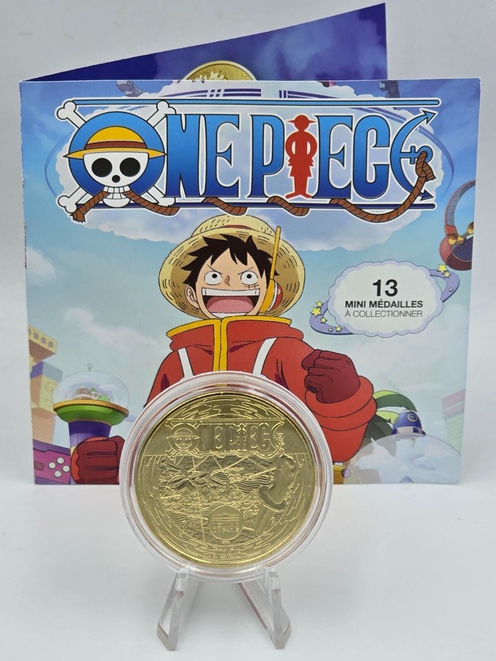 France 2025 One Piece EggHead arc Medal coin Atlas , York , Pythagoras ...