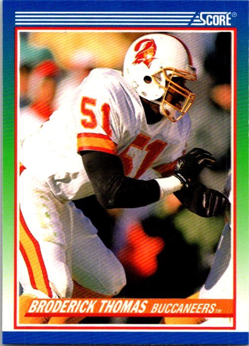 1990 Score Football 411 Broderick Thomas | eBay