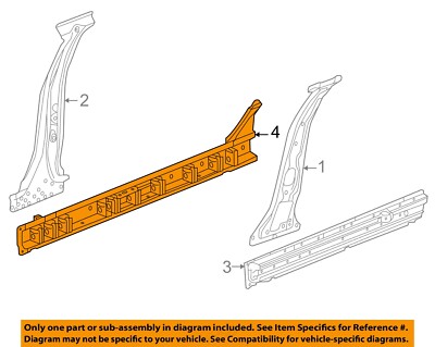 GM OEM 16-24 Malibu Center Pillar Rocker-Rocker Reinf 23406410 | eBay
