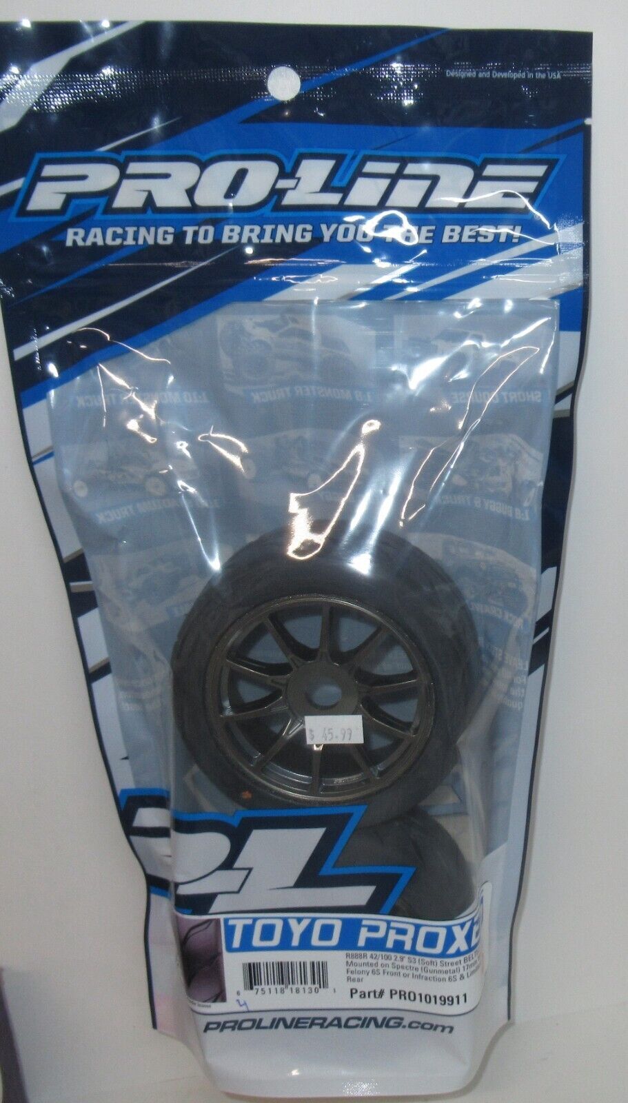 Pro-Line Toyo Proxes 42/100 2.9" S3 Belted Street Tires (17mm Hex) # ...