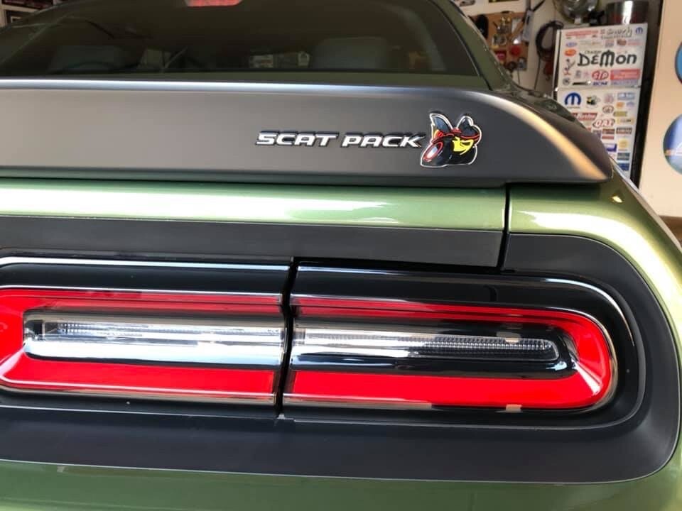 OEM SCAT PACK ANGRY BEE EMBLEM. ALL DODGE SCAT PACK MODELS CHARGER ...