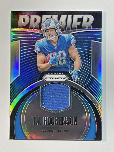 2019 Panini Prizm T.J. Hockenson #PJ-TJH Premier Jerseys MEM | eBay