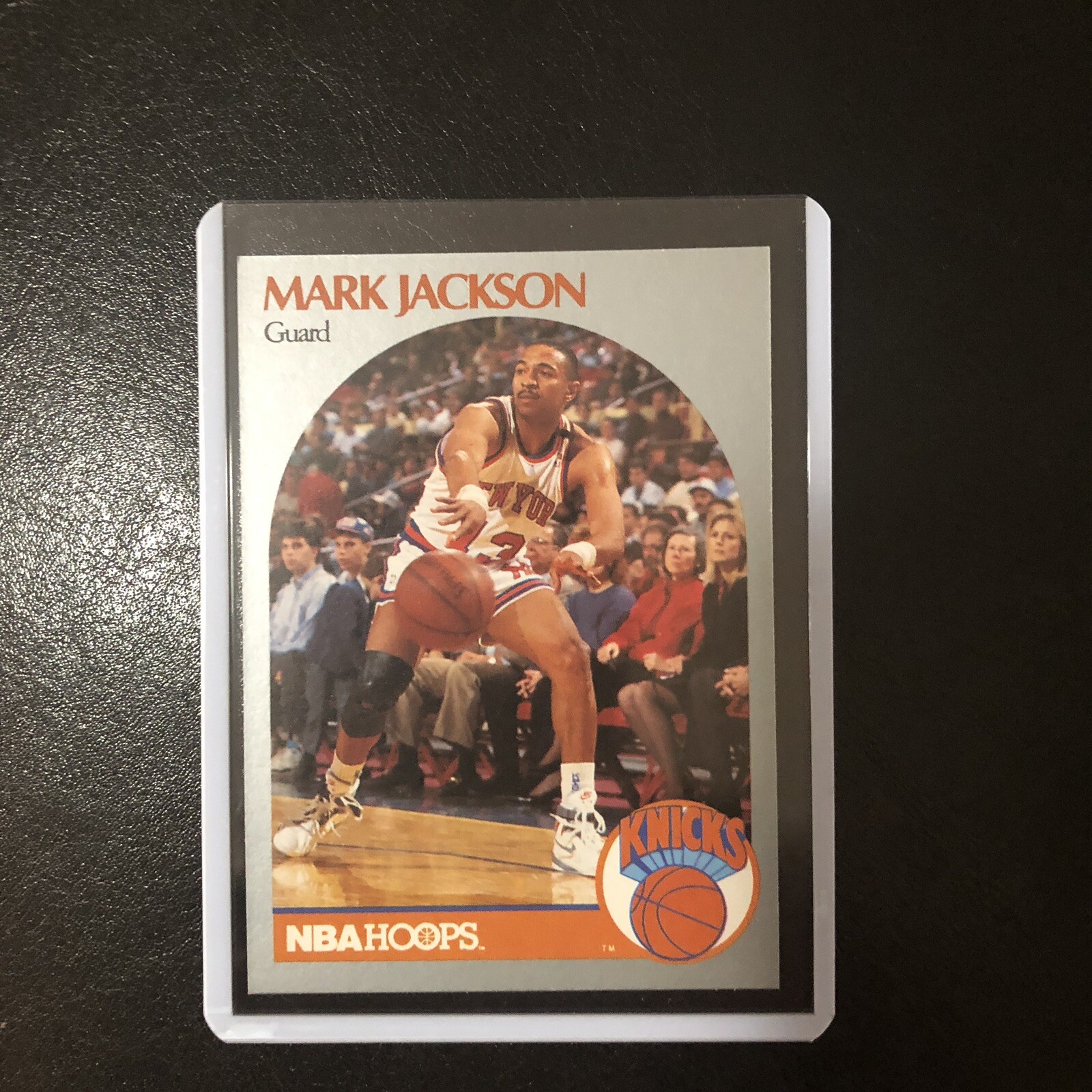 1990 Mark A Jackson NBA Hoops card #205 Knicks, Feature Menéndez ...