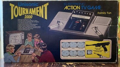 1976 Unisonic Tournament 2000 Action TV Video Game System Console | eBay