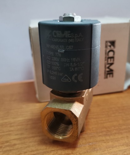 Steam SOLENOID VALVE CEME 1/2" 230V (9914) Ø 5,5mm | eBay