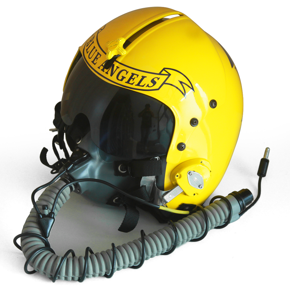 HGU-33 Blue Angels Flight Helmet Movie Prop Pilot, Oxygen Mask not ...
