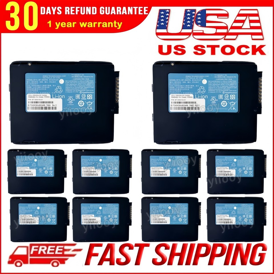 10-PACK New Genuine tc77 Battery for Zebra tc55 tc70 tc72 tc75 BT ...