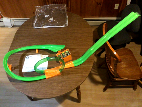 Dagedar Score Zone Track including 3 balls, dual ramp with loop. Great Condition | eBay