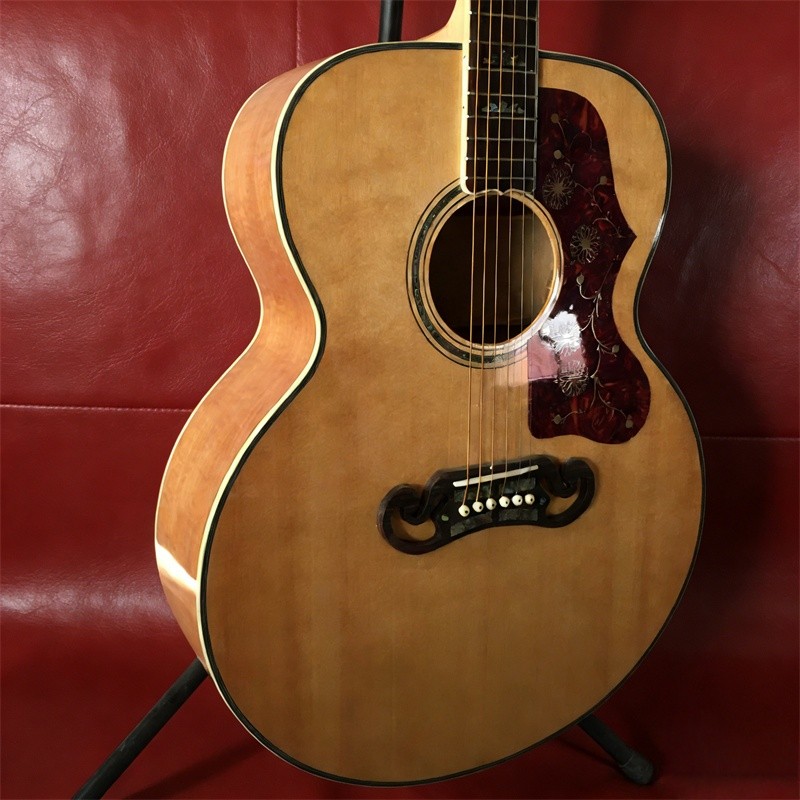 Natural SJ200 Tiger Stripes Acoustic Guitar Special Inlay Rosewood ...