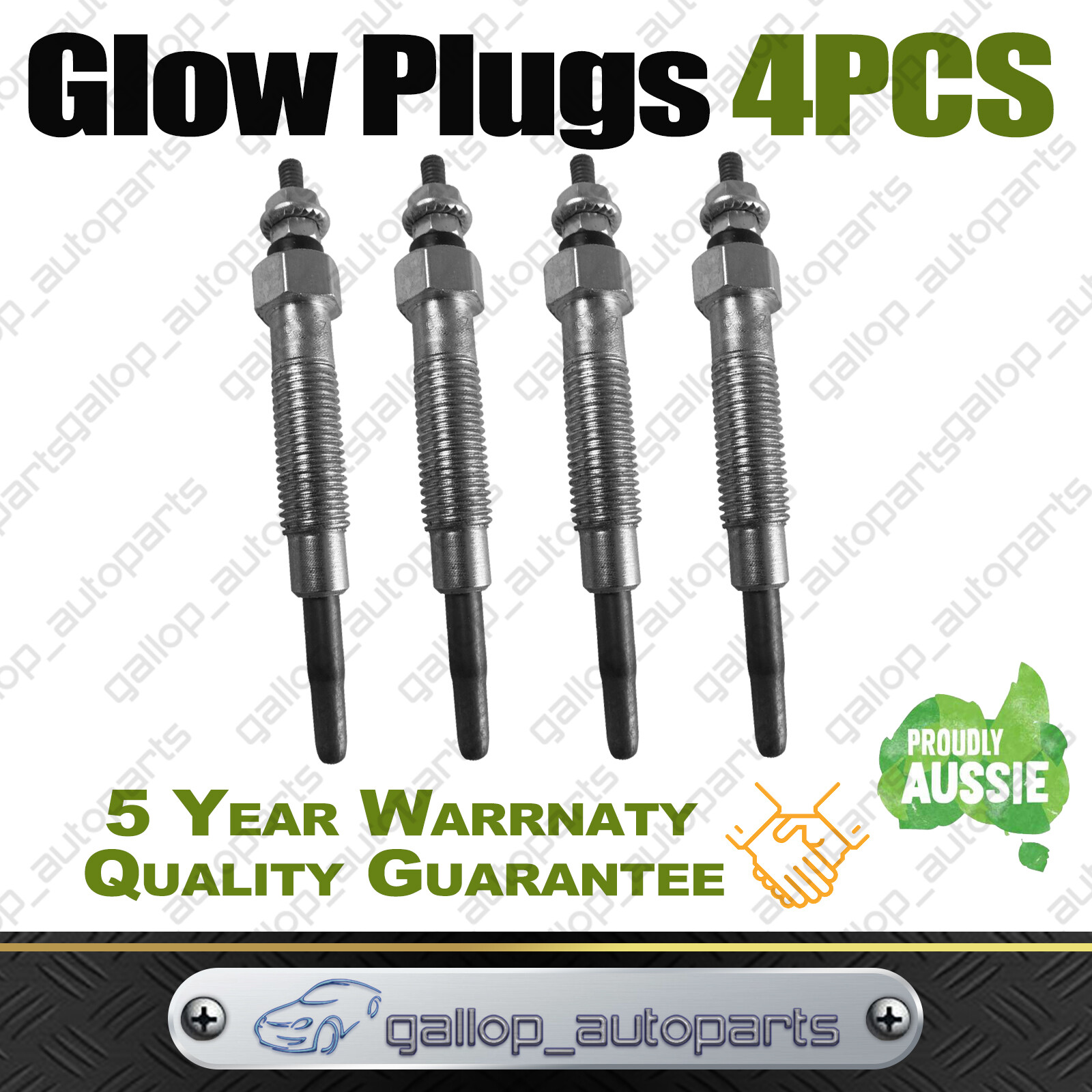 4pcs Heater Glow Plugs for Mitsubishi Triton MK K77T L200 2.8L 4M40 ...