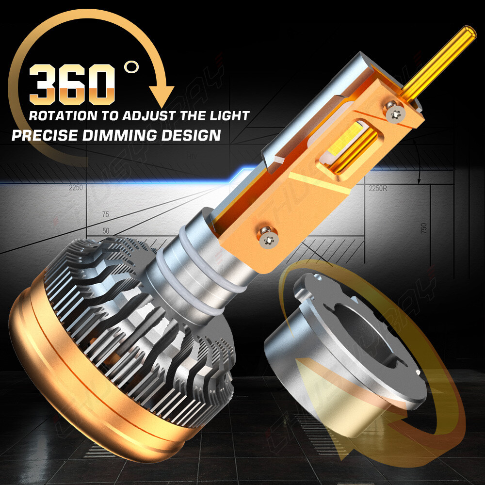 180W D2S D2R LED Headlight Bulbs Replace HID Xenon Super White ...