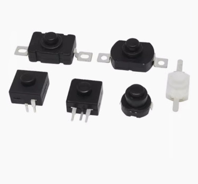 Mini Tactile Tact Push Button Switch Black/White DIP SMT Flashlight ...