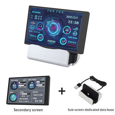 AIDA64 3.5 Inch IPS Small Secondary USB-C Screen Computer Status ...