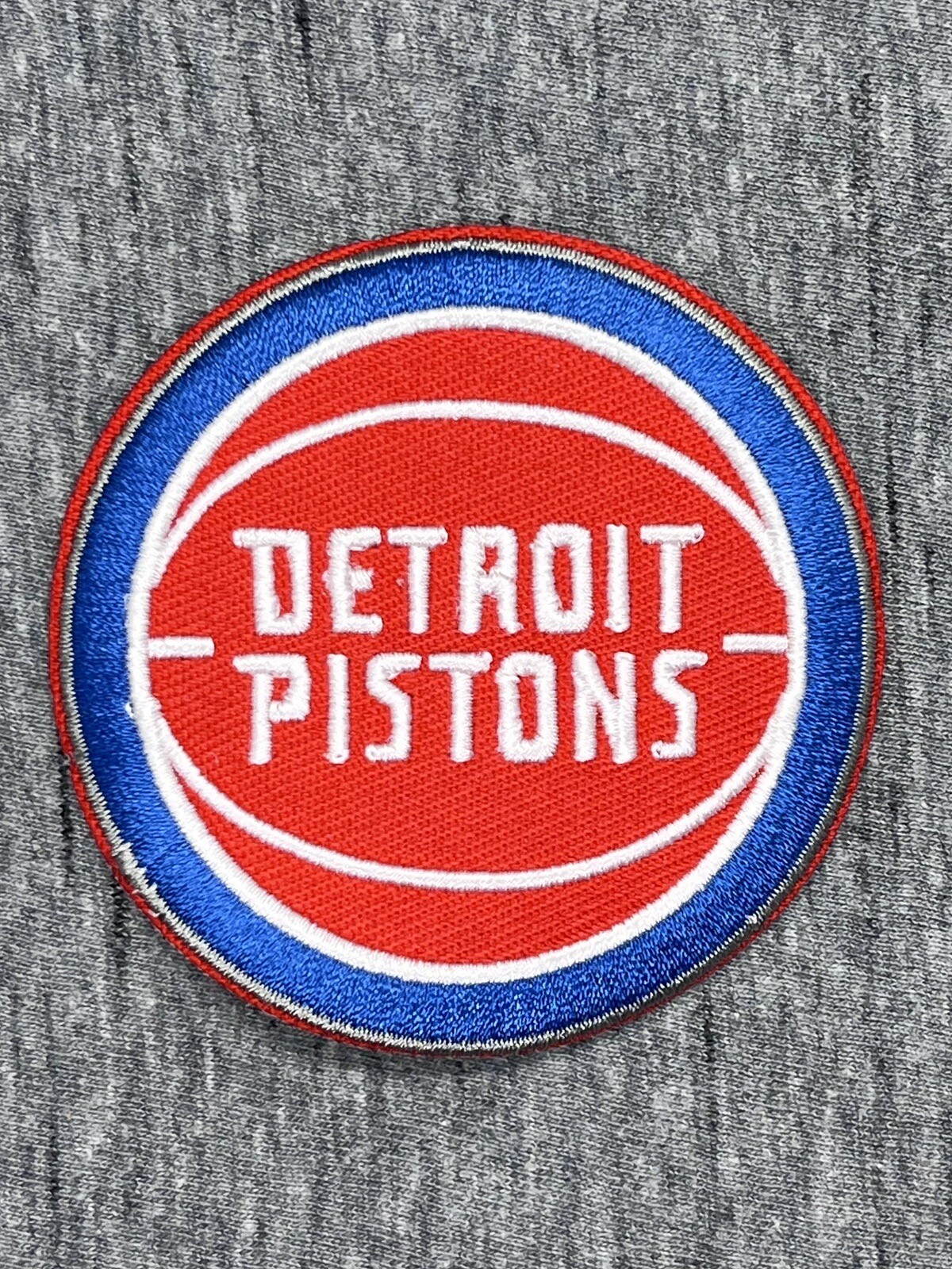 DETROIT PISTONS EMBROIDERED IRON ON PATCH 2.75” DIAMETER FREE SHIPPING ...