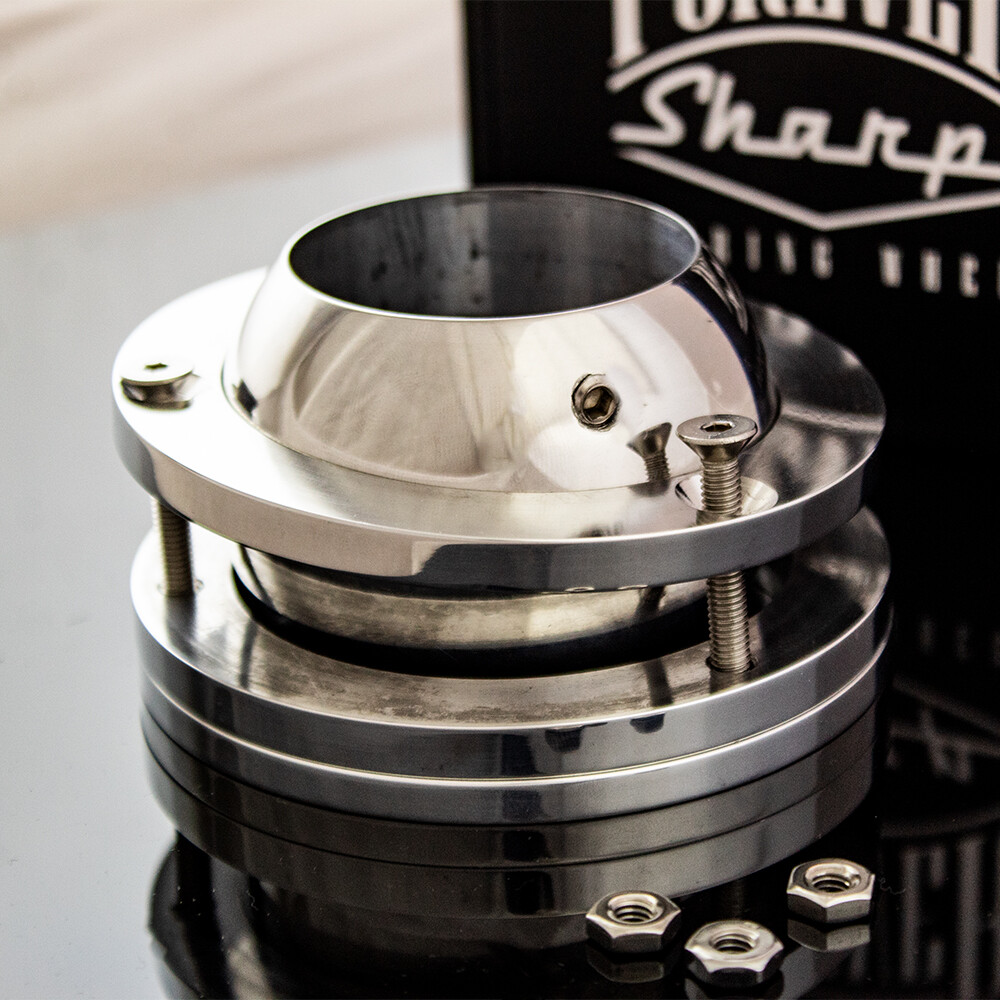 Billet Aluminum Steering Column Swivel Floor Mount for 2" Columns SBC ...