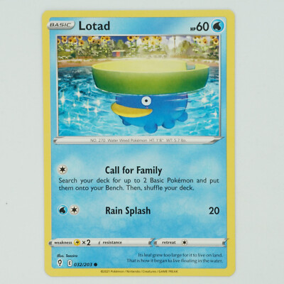 Lotad 032/203 Common SWSH Evolving Skies Pokemon Card | eBay