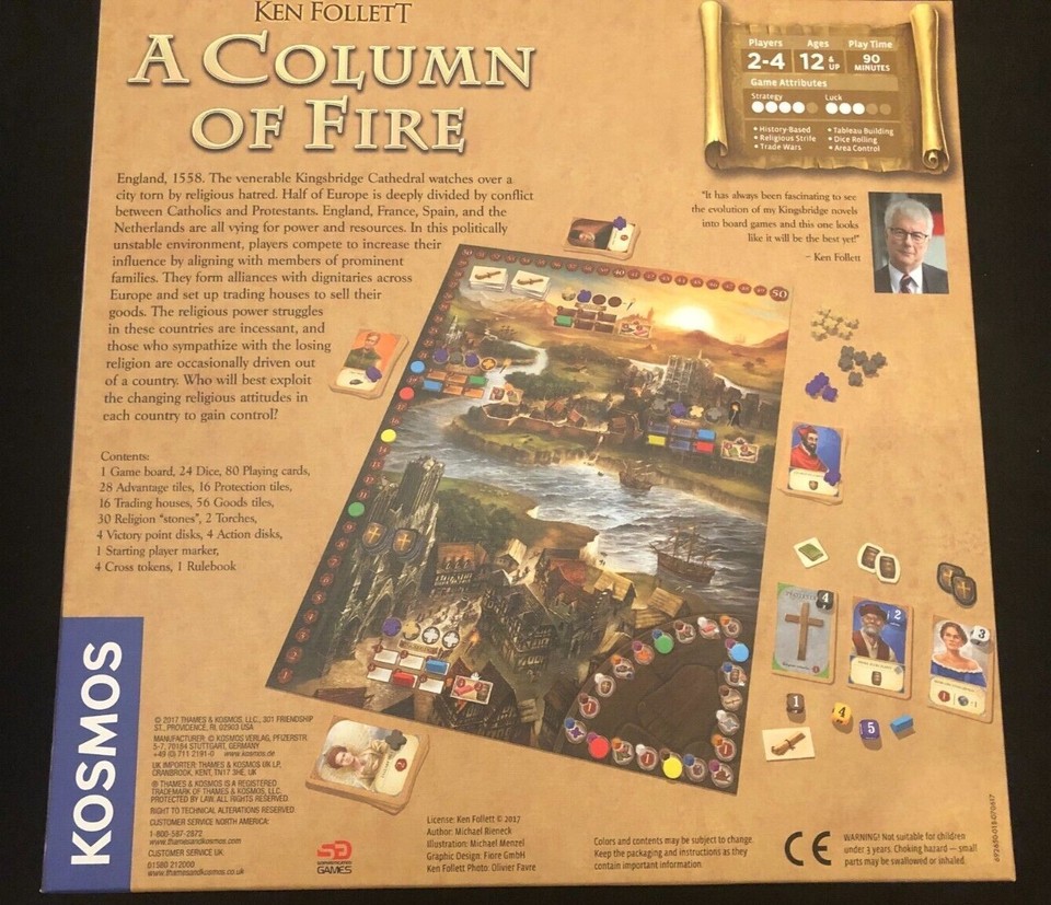 A Column of Fire Board Game by Kosmos. Excellent condition! | eBay