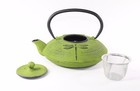 24 fl oz Green Dragonfly Japanese Cast Iron Teapot Tetsubin Infuser Tea ...