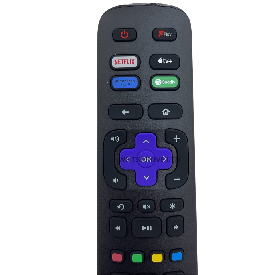 Genuine Sharp ROKU TV Remote Control with Freeview, Netflix, Prime ...