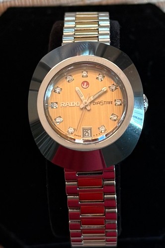 Rado Original DiaStar Two-Tone Ladies Automatic Swiss Watch 557.0403.03 ...