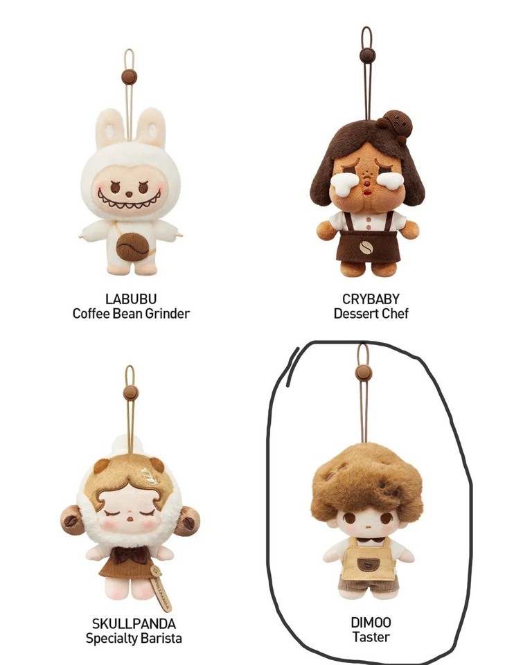 Popmart Coffee Factory Dimoo Taster Plush Confirmed Open Box/Sealed ...
