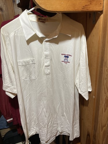 Vintage 1988 IU Indiana University Hoosiers Liberty Bowl Football Polo ...