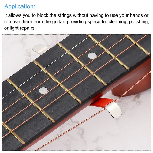 Guitar String Spreaders Rubber Coated Fretboard Stainless Steel Red ...
