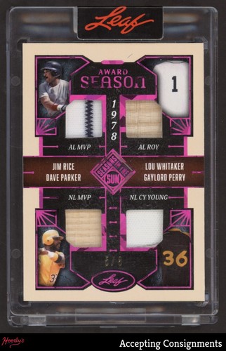 2025 Leaf Seasons in the Sun Crystal Pink Lou Whitaker, Perry 5/8 ...