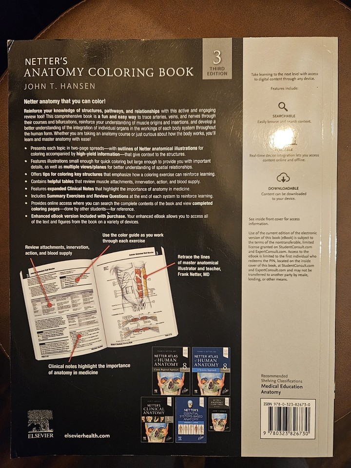 Netter's Anatomy Coloring Book Third Edition by John T. Hansen ...