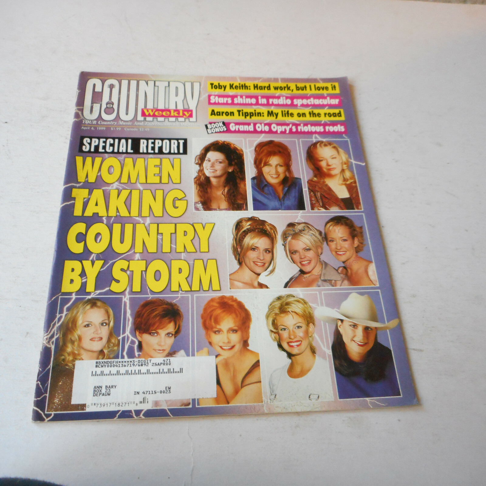 Trisha Yearwood Covers Country Weekly Magazine April 1999 Toby Keith | eBay