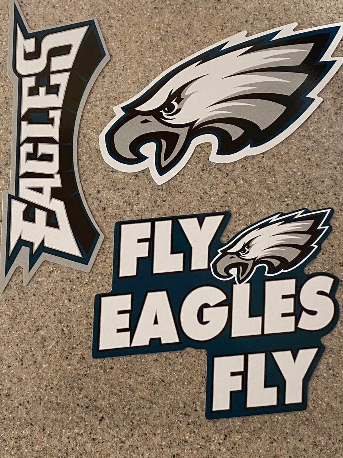 Philadelphia Eagles Multi Use Fan 3 Pack Decal Set NFL Sticker Emblem ...