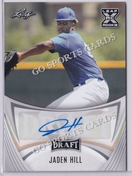 2021 Leaf Draft BA-JH1 Jaden Hill XRC Autograph Rockies | eBay