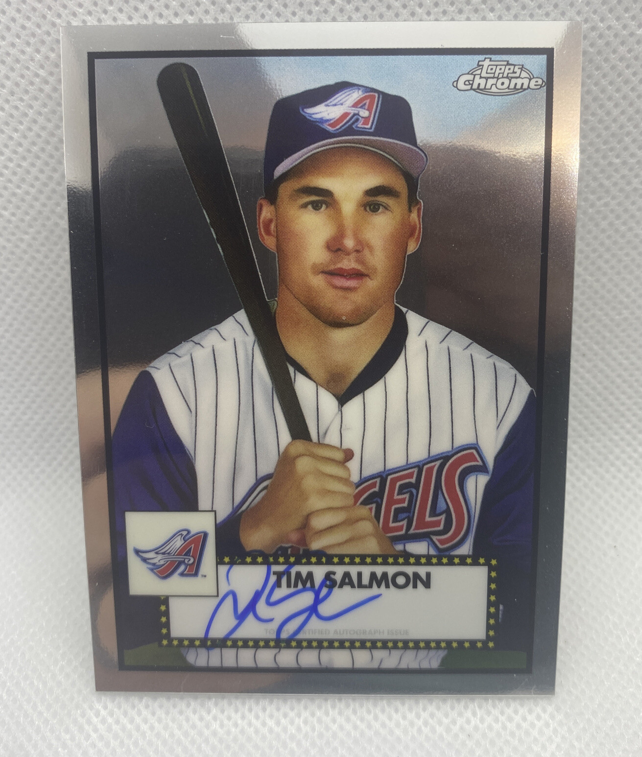 2021 Topps Chrome Platinum Anniversary Tim Salmon On-Card Autograph ...