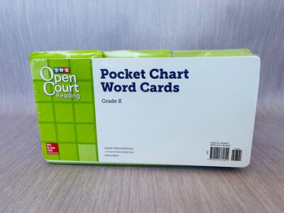 New Mc Graw Hill SRA Open Court Reading Pocket Chart Word Cards Grade K ...